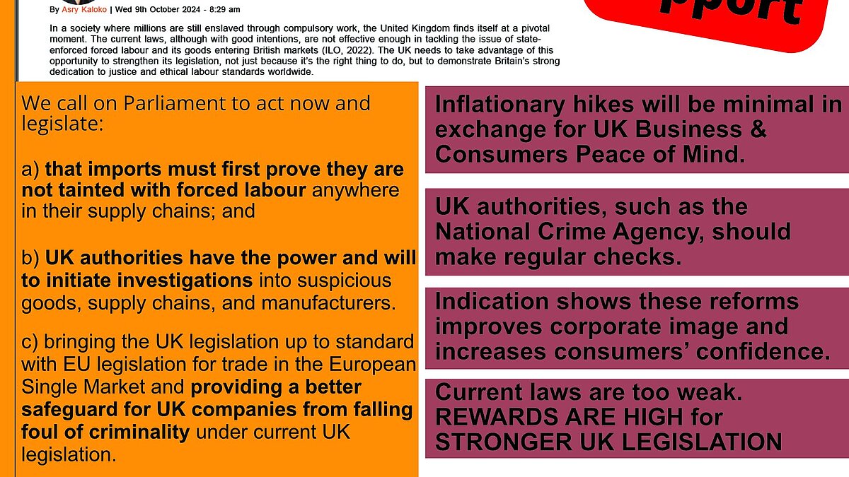 A Clarion Call For Stronger UK Legislation to end modern slavery ...